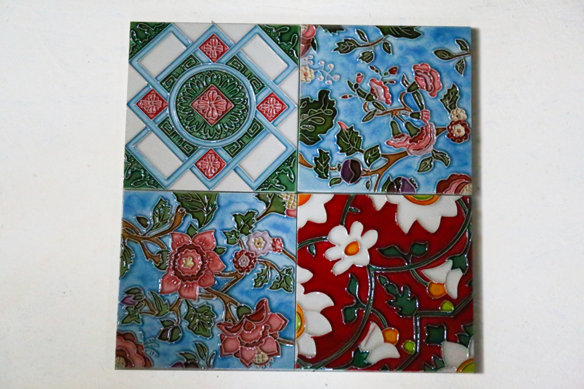 Amazing Custom hand painted ceramic tiles 6inch